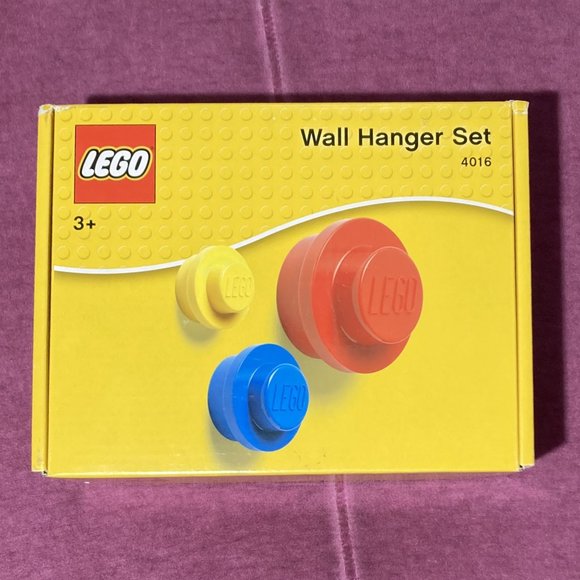 Lego | Wall Decor | Lego Wall Hangers 3 Pieces Yellow Bright Blue Red ...